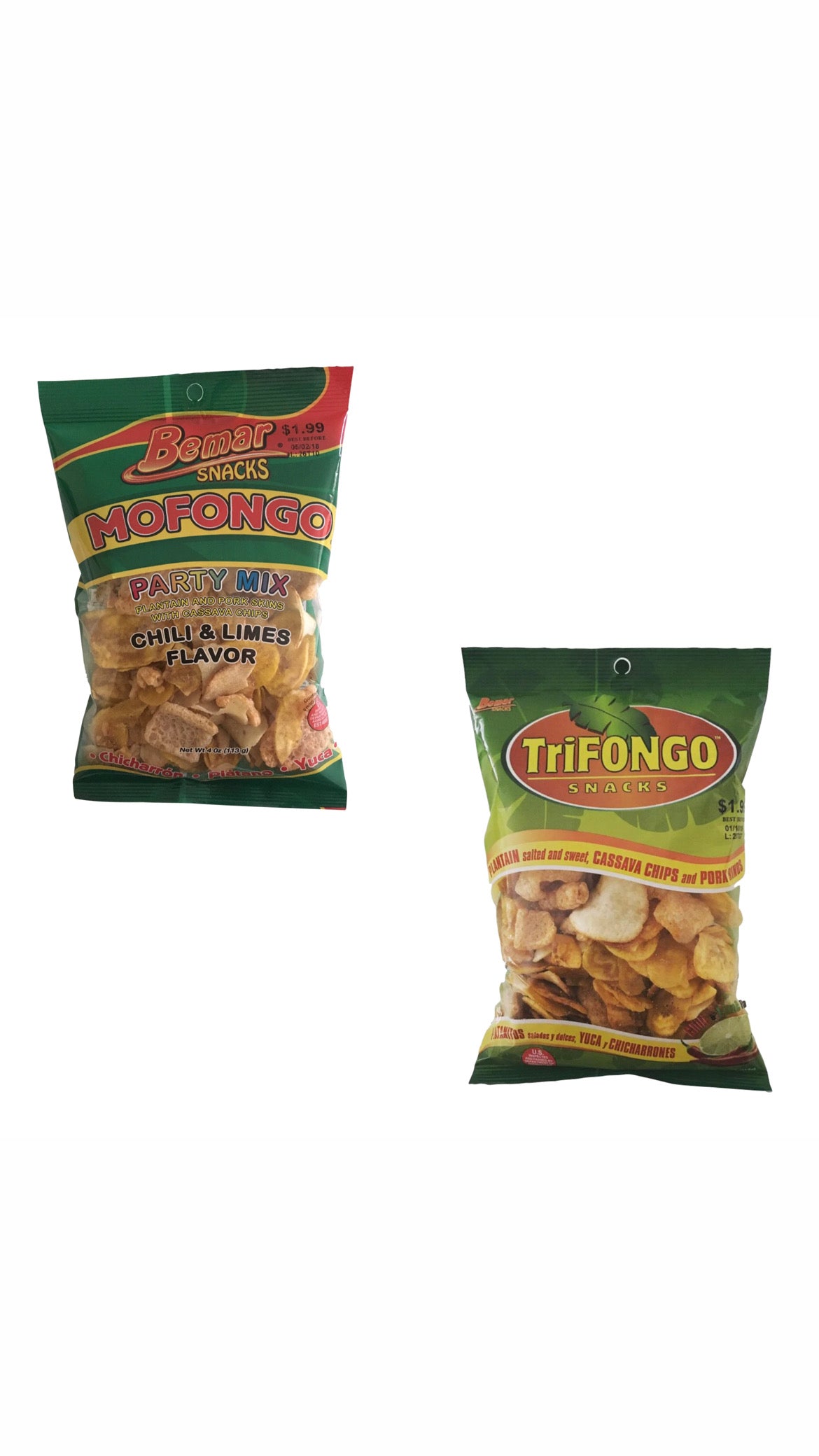 Assorted Mofongo Chili & Lime & Trifongo – Bemar Snacks